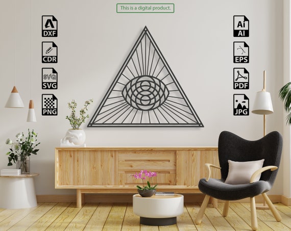 All Seeing Eye Design DXF File for Laser and Plasma Cut Svg | Etsy