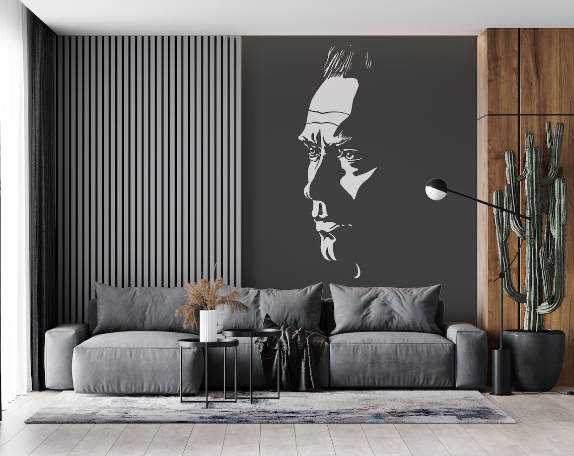 Man Face Portrait DXF File for Laser and Plasma Cut Svg and - Etsy