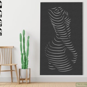 Woman Body Portrait DXF File for Laser and Plasma Cut - Svg and Png ...