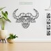 Geometric Bull Portrait DXF File for Laser and Plasma Cut - Svg and Png ...