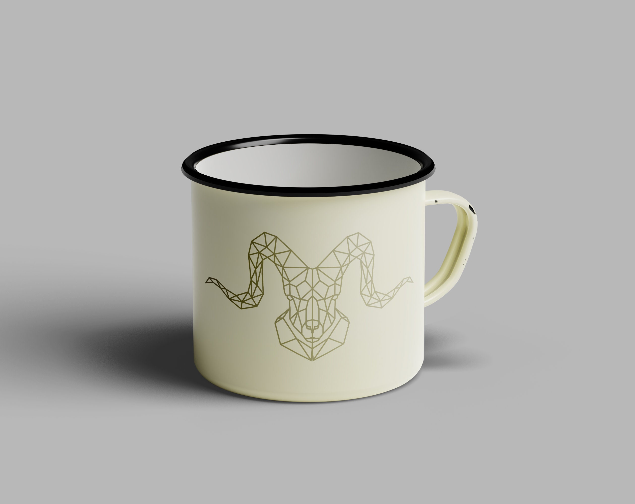 Geometric Ram Portrait DXF File for Laser and Plasma Cut Svg and Png ...