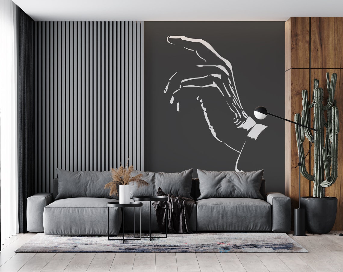 Man Hand Portrait DXF File for Laser and Plasma Cut Svg and Png Files ...