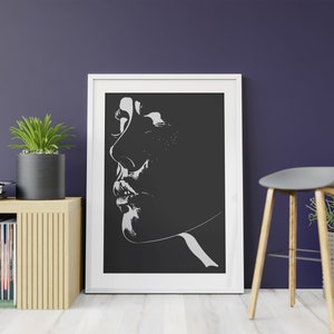 Woman Face Portrait DXF File for Laser and Plasma Cut - Svg and Png ...