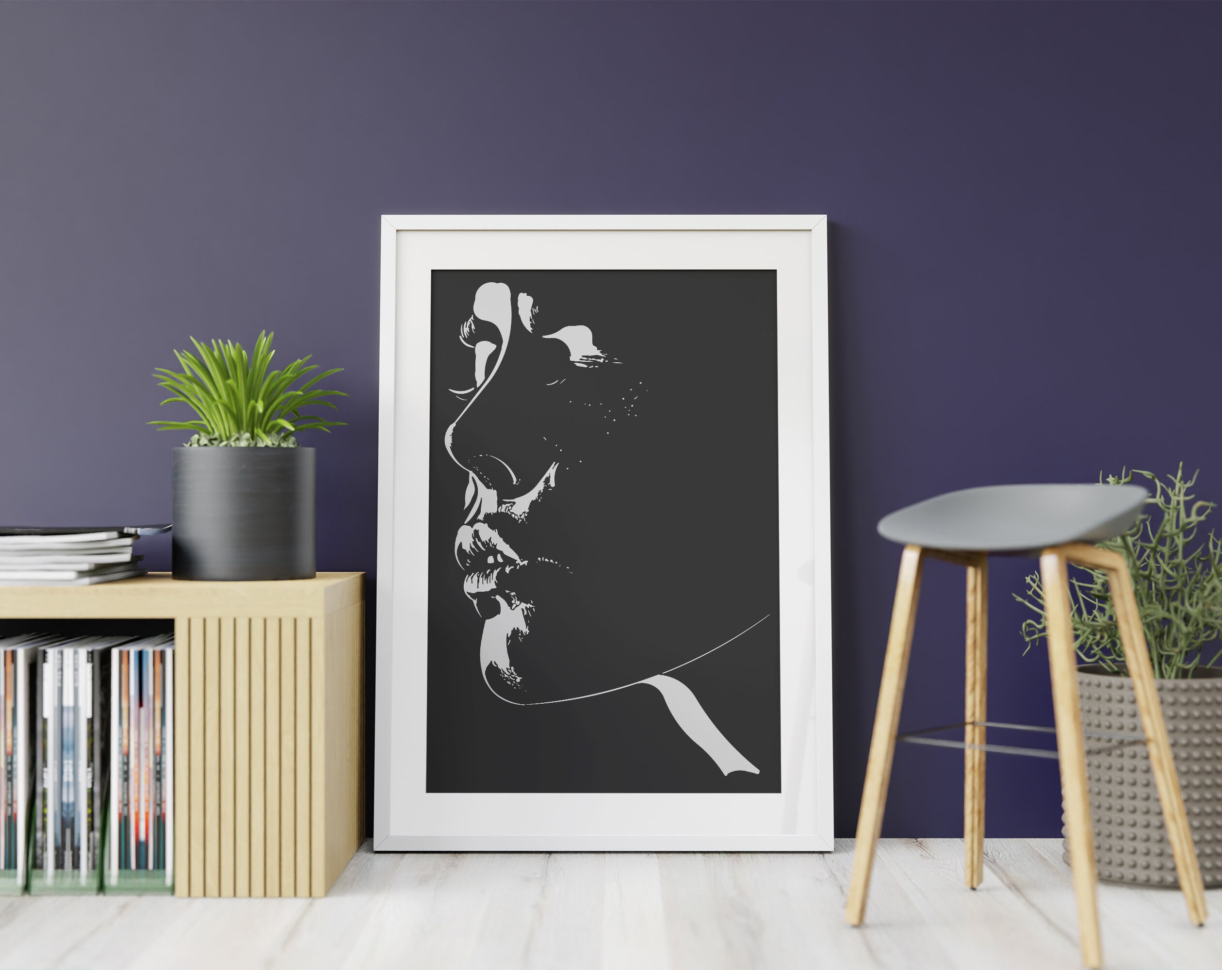 Woman Face Portrait DXF File for Laser and Plasma Cut - Svg and Png ...