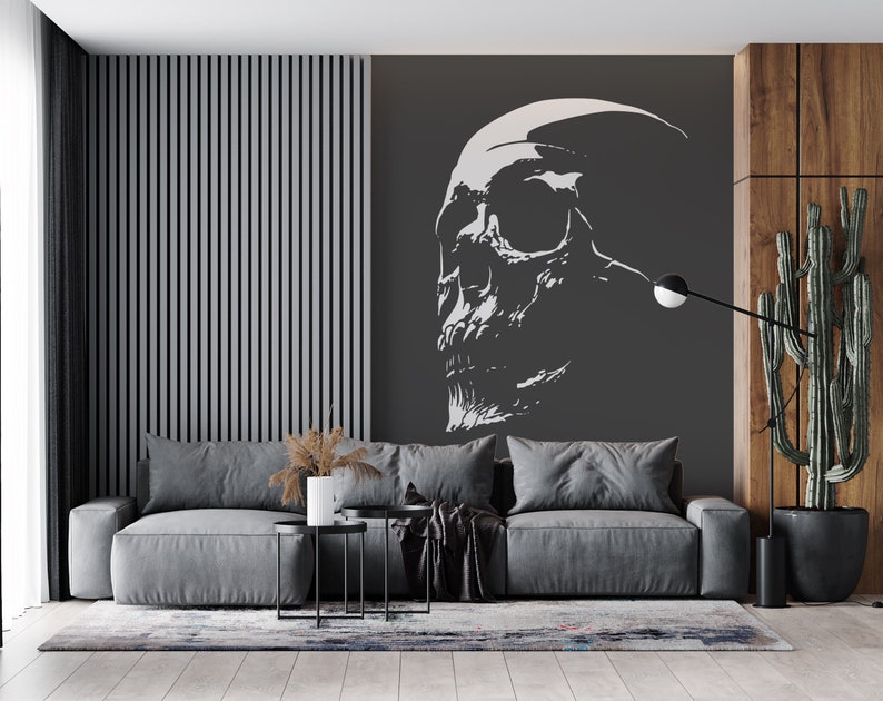 Skull Portrait DXF File for Laser and Plasma Cut Svg and Png Files for Prints Ai and Cdr Files ...