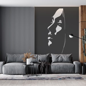 Woman Face Portrait DXF File for Laser and Plasma Cut - Svg and Png ...