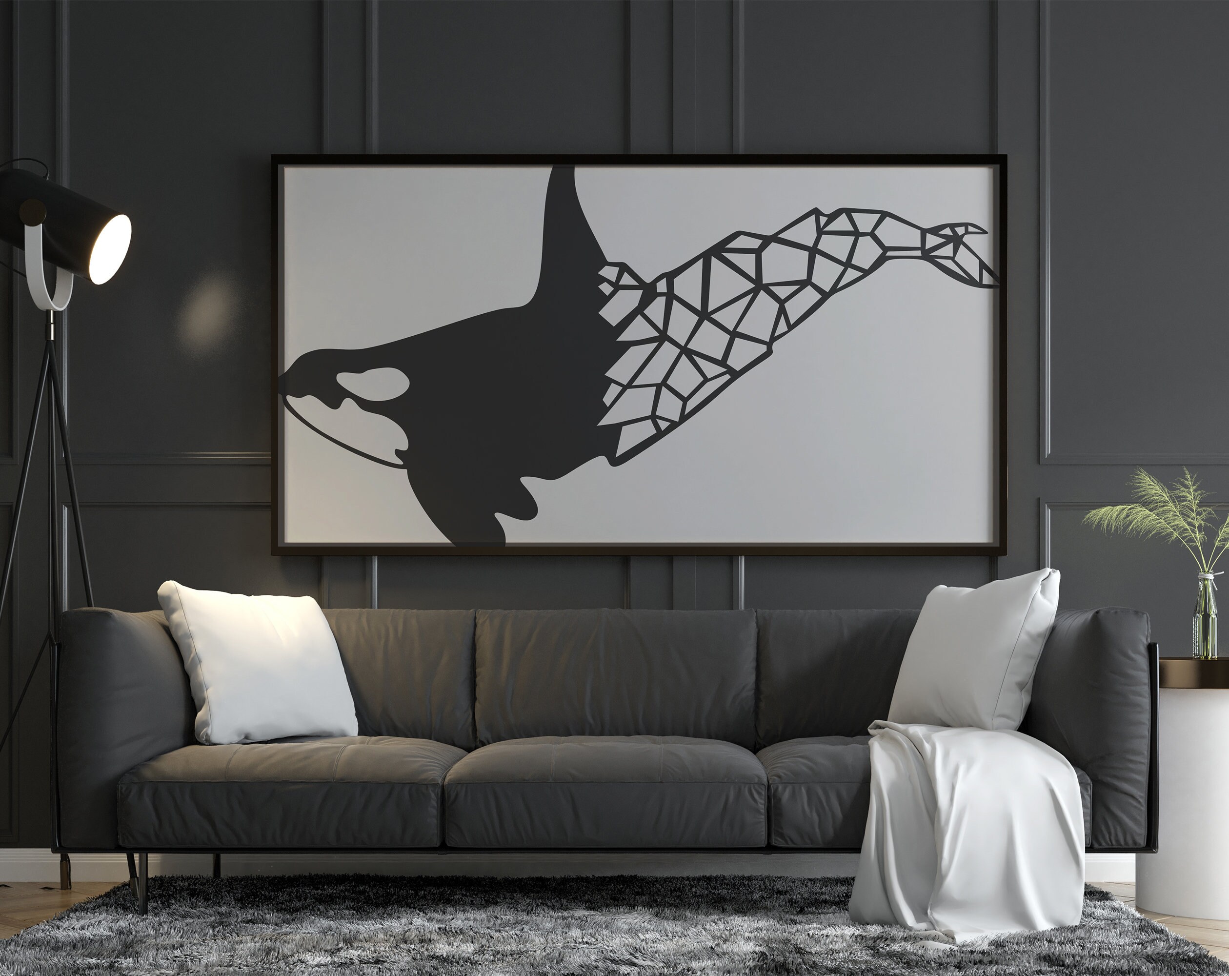 Whale Portrait DXF File for Laser and Plasma Cut - Svg and Png Files ...