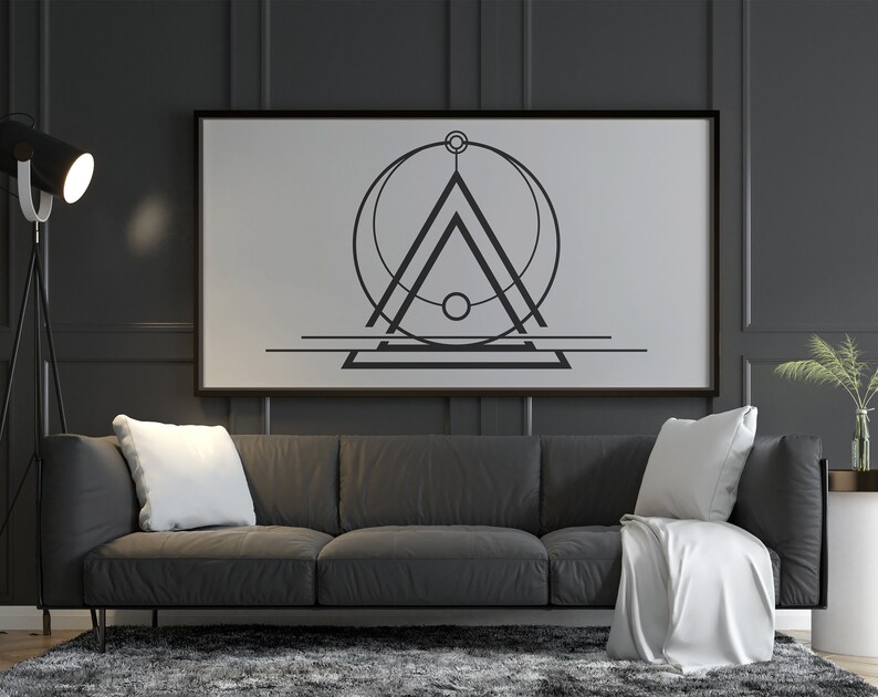 Mystic Sacred Triangle Design DXF File for Laser and Plasma Cut Svg and ...