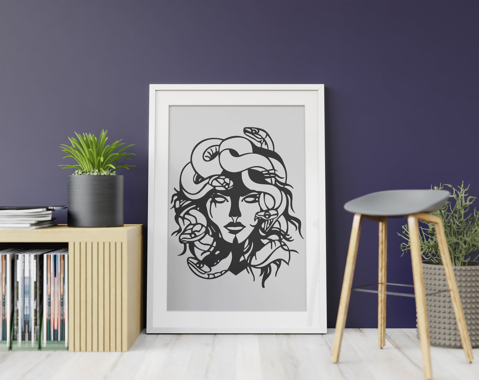Medusa Portrait DXF File for Laser and Plasma Cut Svg and - Etsy