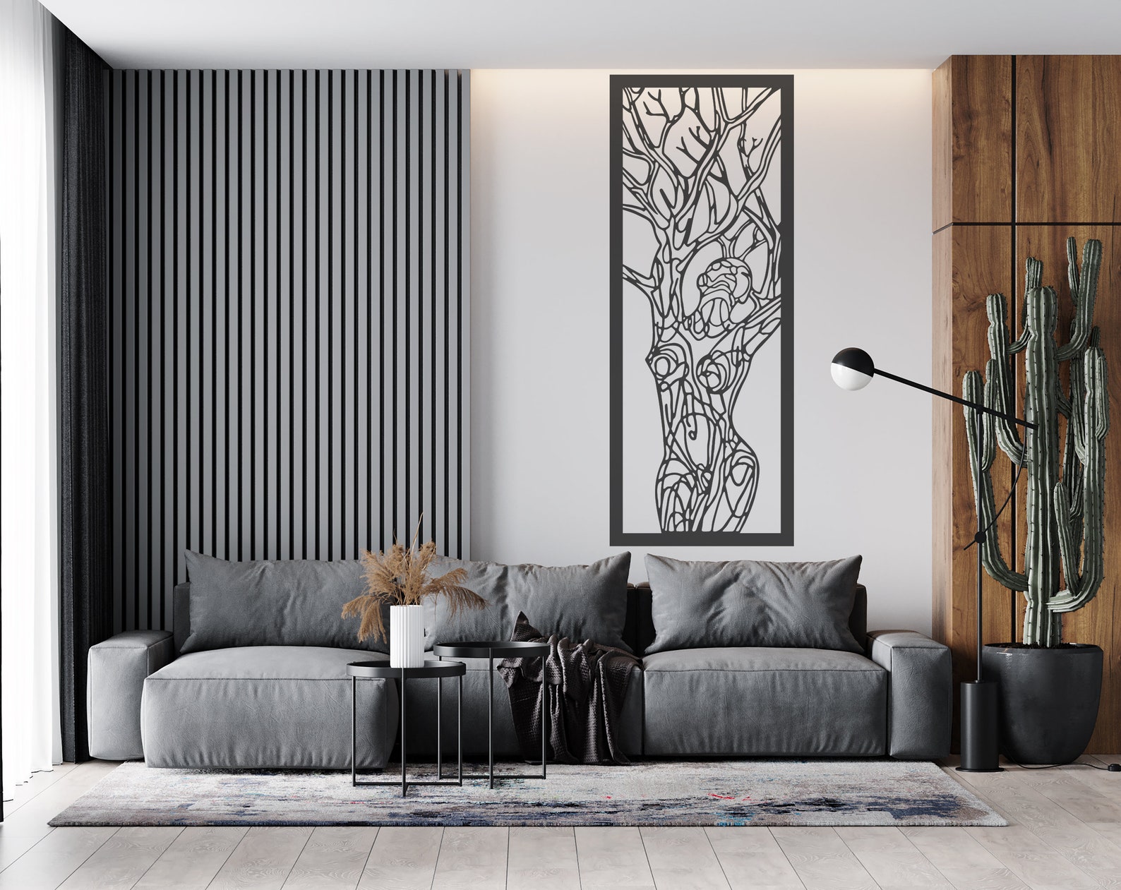 Tree Woman Portrait DXF File for Laser and Plasma Cut - Svg and Png ...