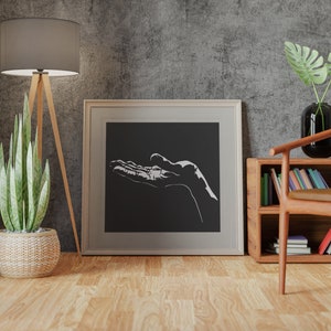 Hand Portrait DXF File for Laser and Plasma Cut - Svg and Png Files for ...