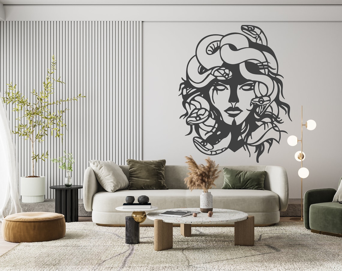 Medusa Portrait DXF File for Laser and Plasma Cut - Svg and Png Files ...