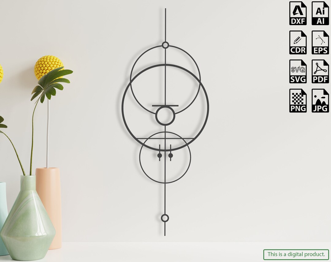 Mystic Sacred Geometry Design DXF File for Laser and Plasma Cut - Svg ...