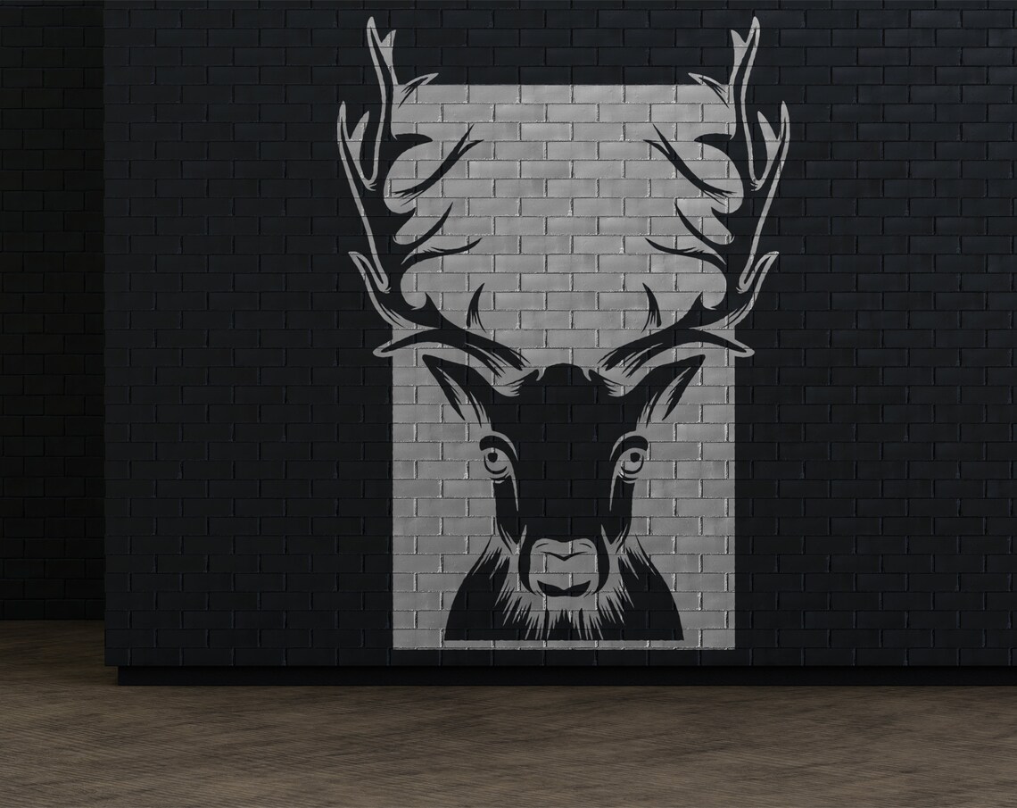 Deer Portrait DXF File for Laser and Plasma Cut - Svg and Png Files for ...