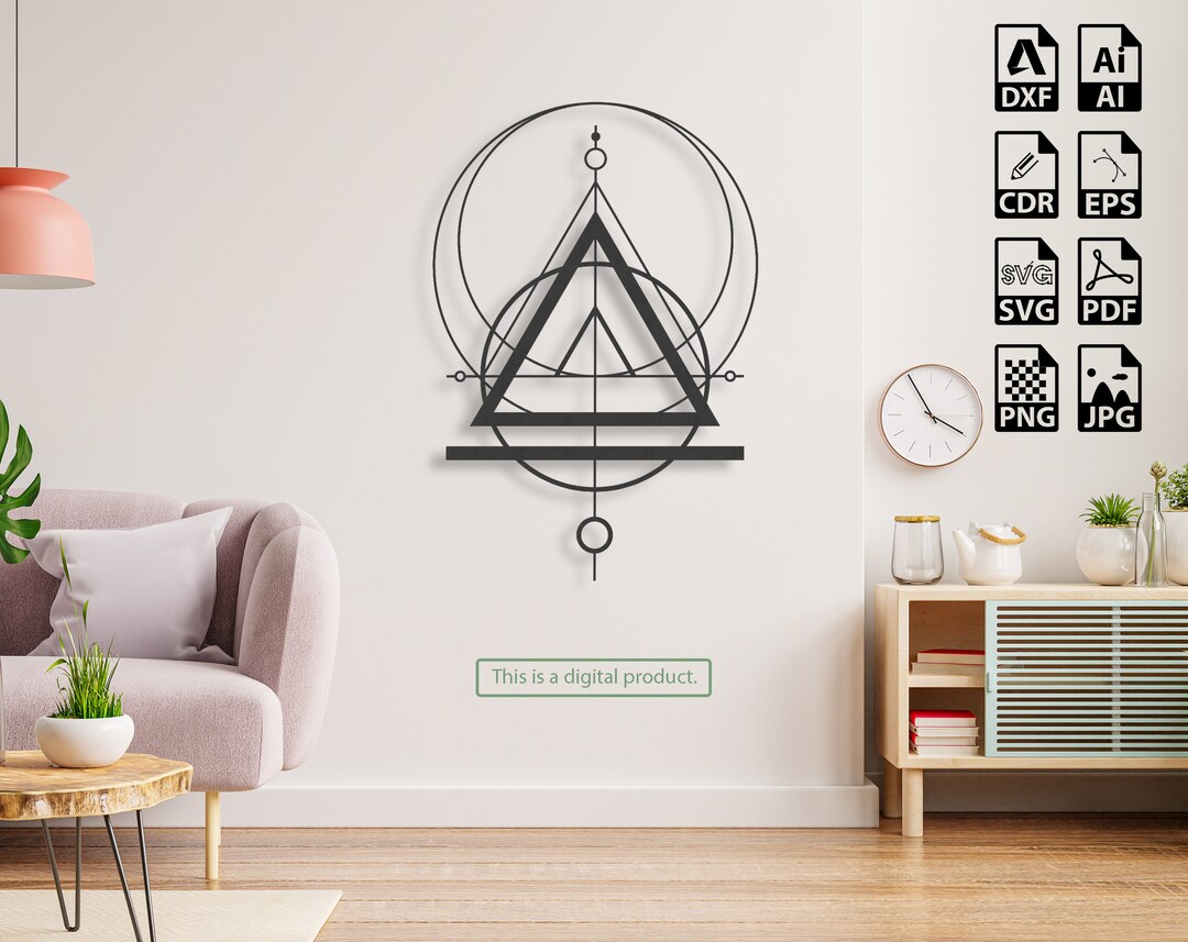 Mystic Geometry Design DXF File for Laser and Plasma Cut - Svg and Png ...