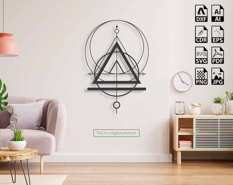 Mystic Geometry Design DXF File for Laser and Plasma Cut - Svg and Png ...