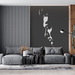 Man Face Portrait DXF File for Laser and Plasma Cut Svg and - Etsy