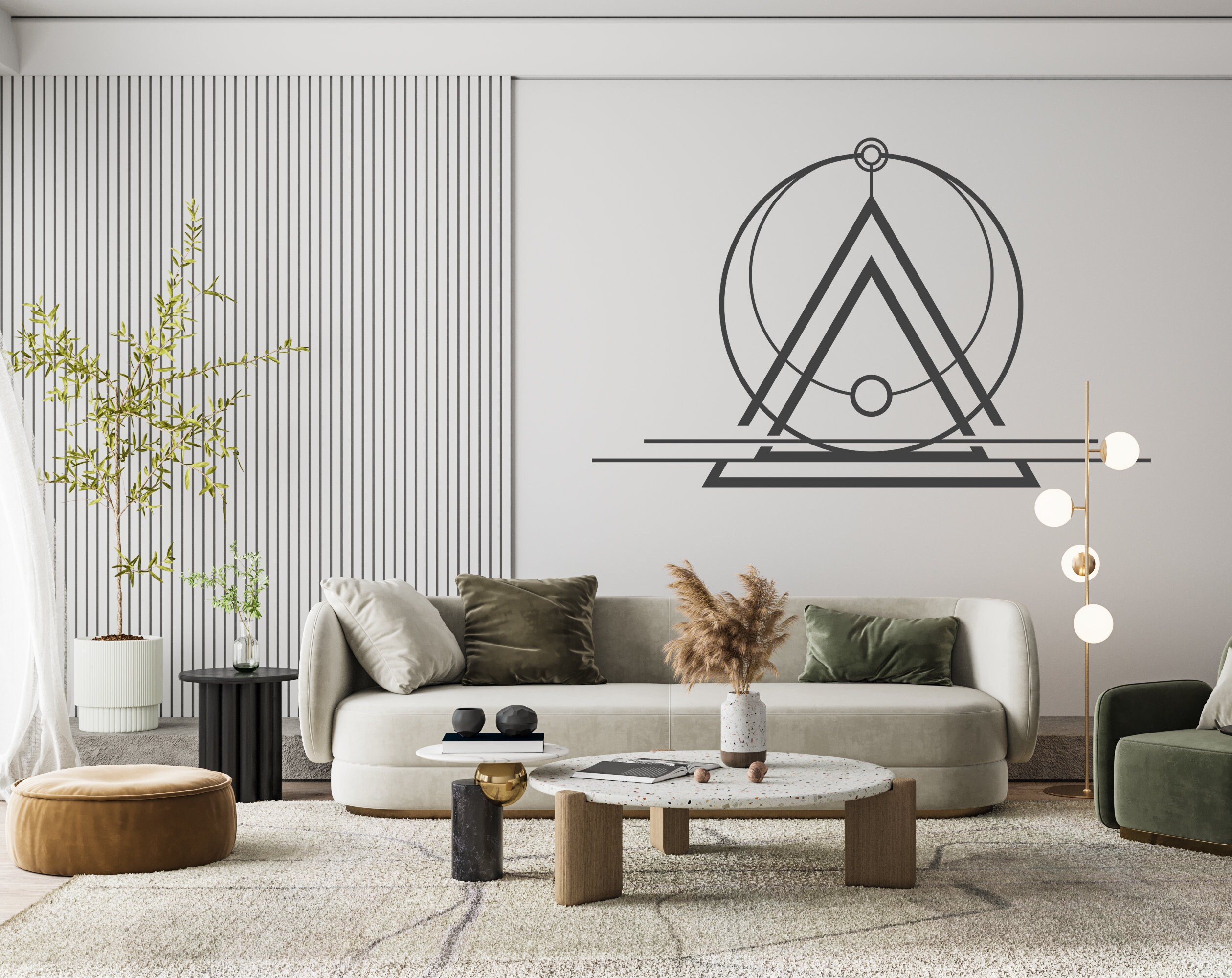 Mystic Sacred Triangle Design DXF File for Laser and Plasma Cut Svg and ...