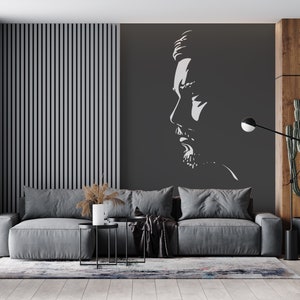 Man Face Portrait DXF File for Laser and Plasma Cut - Svg and Png Files ...