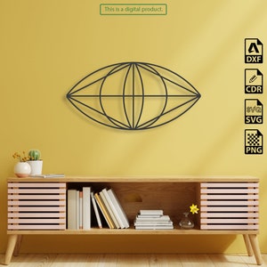 Geometric Eye Design DXF File for Laser and Plasma Cut Svg and Png ...