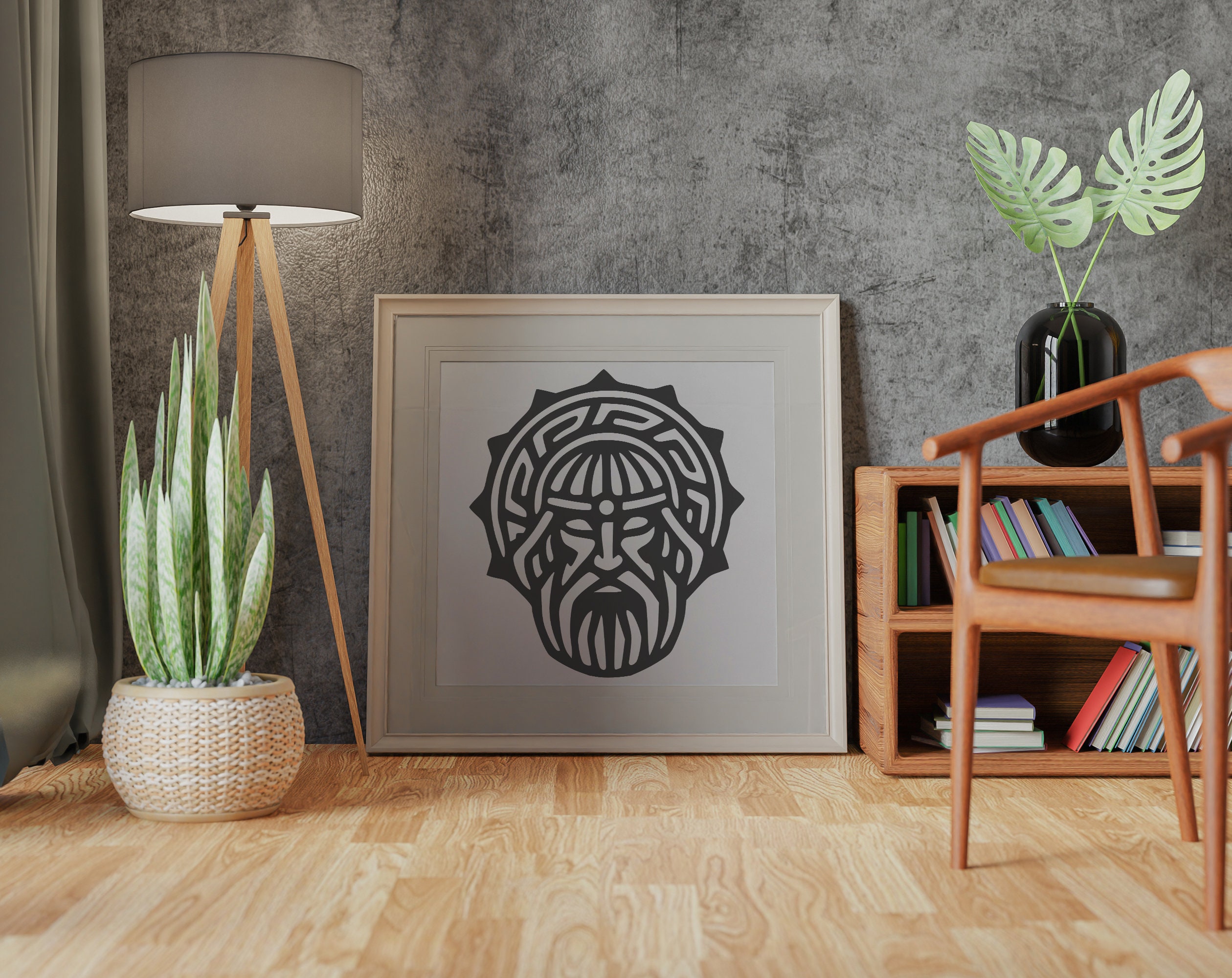 Svarog Slavic Portrait DXF File for Laser and Plasma Cut - Svg and Png ...