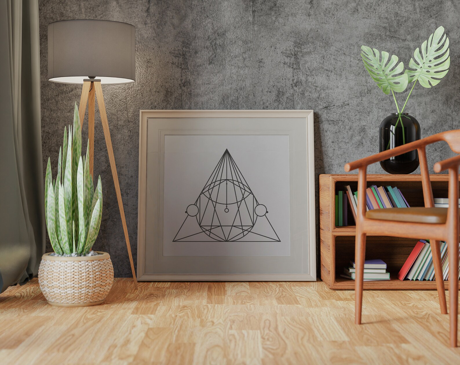 Geometric Triangle Design DXF File for Laser and Plasma Cut Svg and Png ...