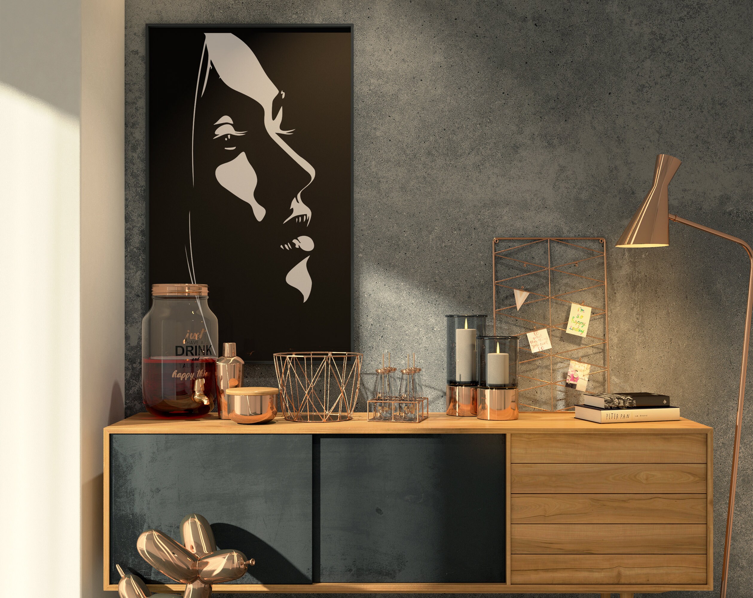 Woman Face Portrait DXF File for Laser and Plasma Cut - Svg and Png ...