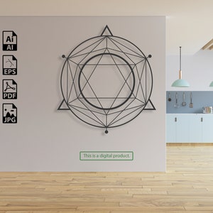 Mystic Sacred Geometry Design DXF File for Laser and Plasma Cut Svg and ...