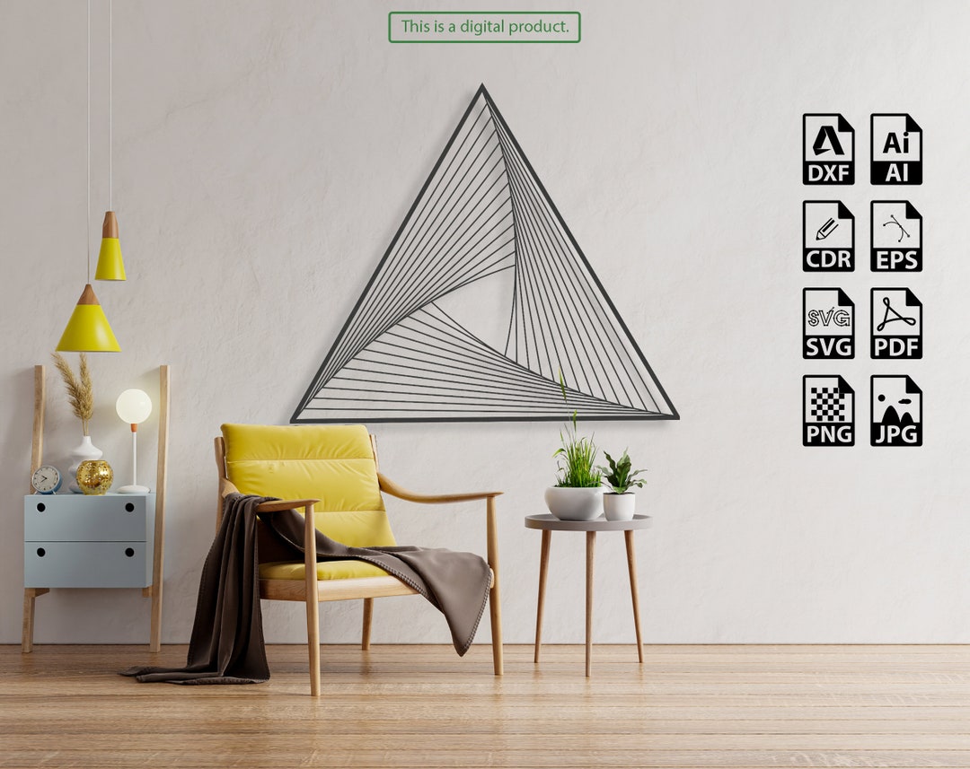 Triangle Vortex Geometric Design DXF File for Laser and Plasma Cut ...