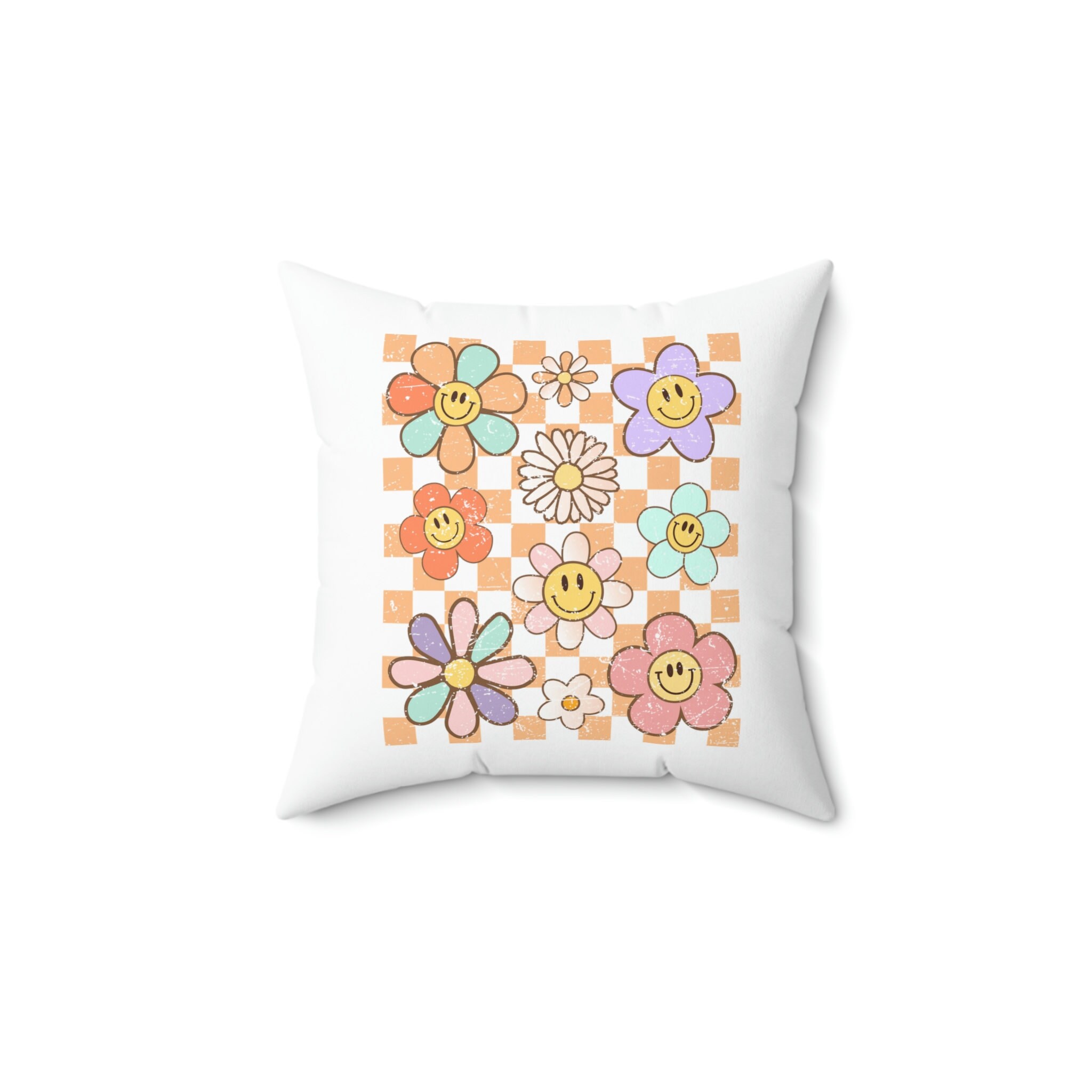 Retro Checkered Pillow VSCO Room Decor VSCO Girl Preppy Dorm Y2K Room ...