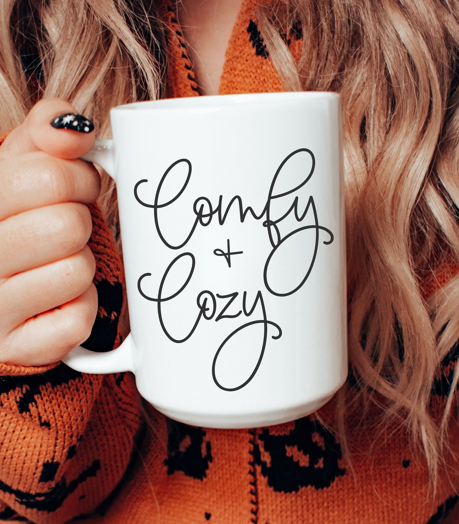Comfy and Cozy Mug Cozy Season Coffee Mug Minimalist Coffee Mug Winter ...