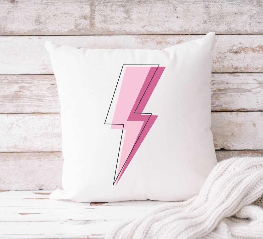 Retro Lightening Bolt Pillow VSCO Room Decor VSCO Girl Preppy Dorm Y2K ...