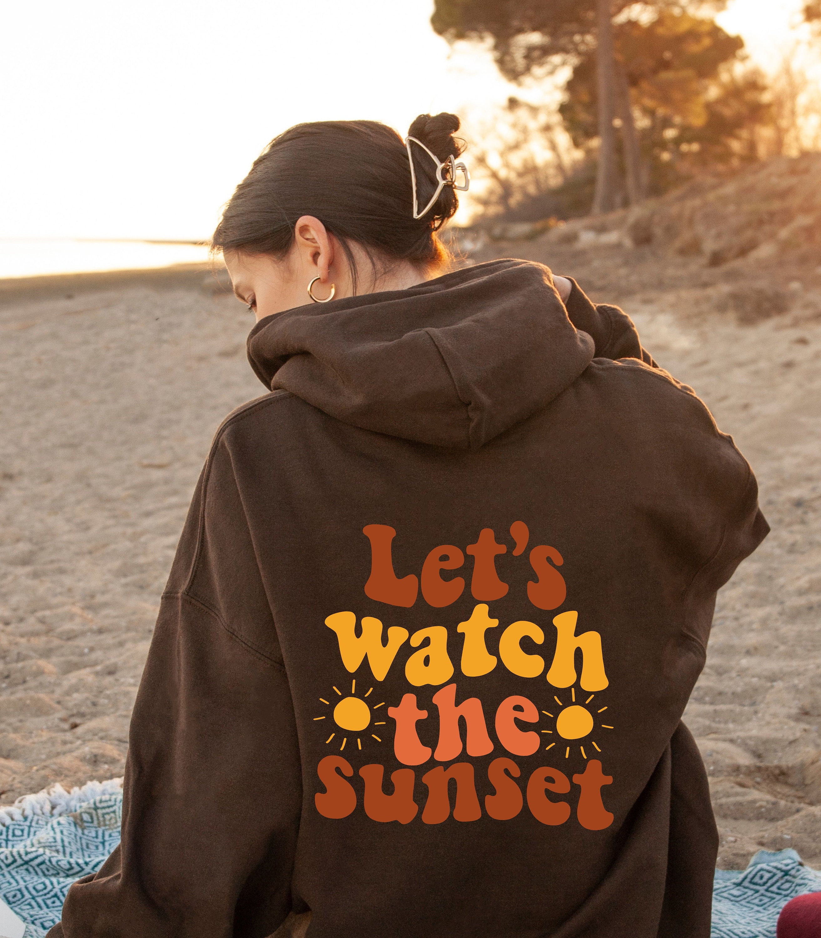 Lets Watch The Sunset Hoodie Trendy Summer Hoodies Vsco Beach Hoodie