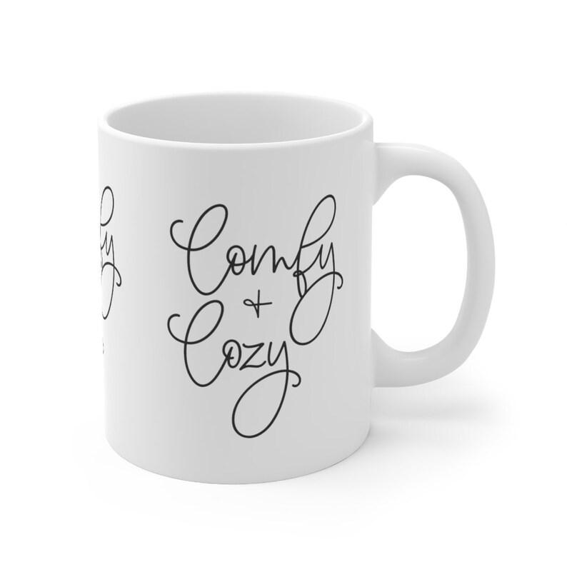 Comfy and Cozy Mug Cozy Season Coffee Mug Minimalist Coffee Mug Winter ...