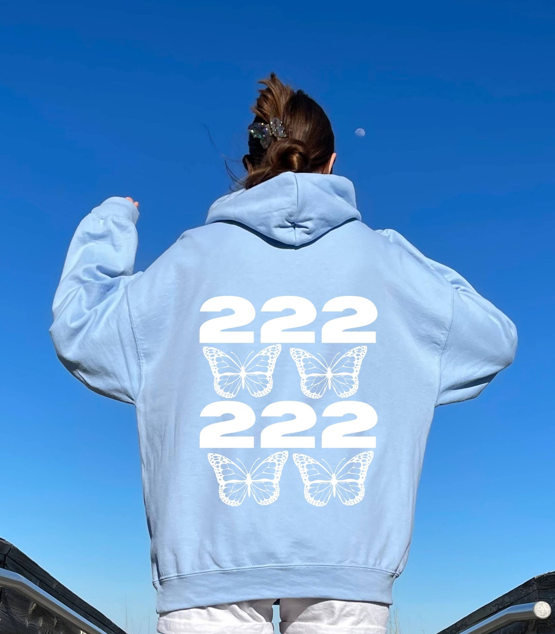 222 Angel Number Hoodie Spiritual Aesthetic Hoodie Manifest Sweatshirt ...