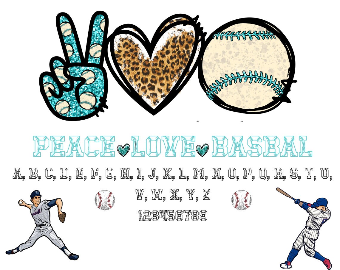 Baseball Font With Stiches Baseball Letters Stiches OTF TTF Files ...