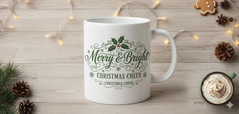 Christmas Font, Festive Holiday Typeface With Vintage Serifs & Bonus ...