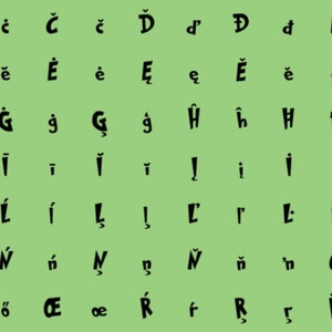 Grinch Font All Included Characters, Otf and Ttf, Christmas Alphabet ...