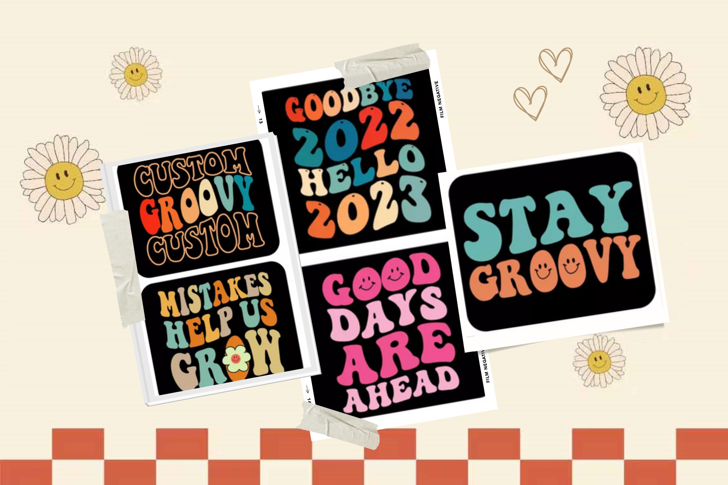 Groovy Font Bundle Retro Font Cricut Font Font For Cricut 70s Font
