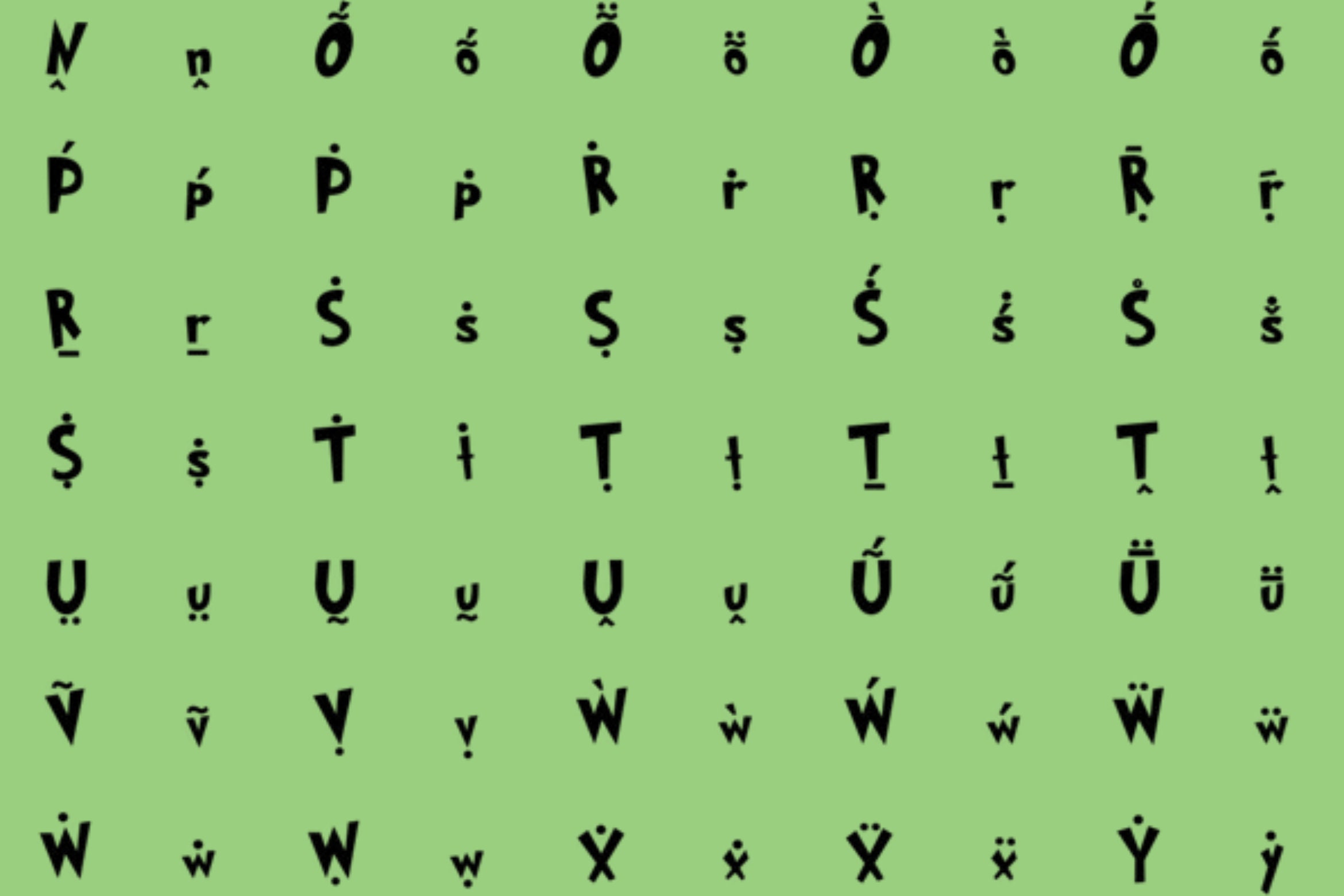 Grinch Font All Included Characters Otf and Ttf Christmas - Etsy