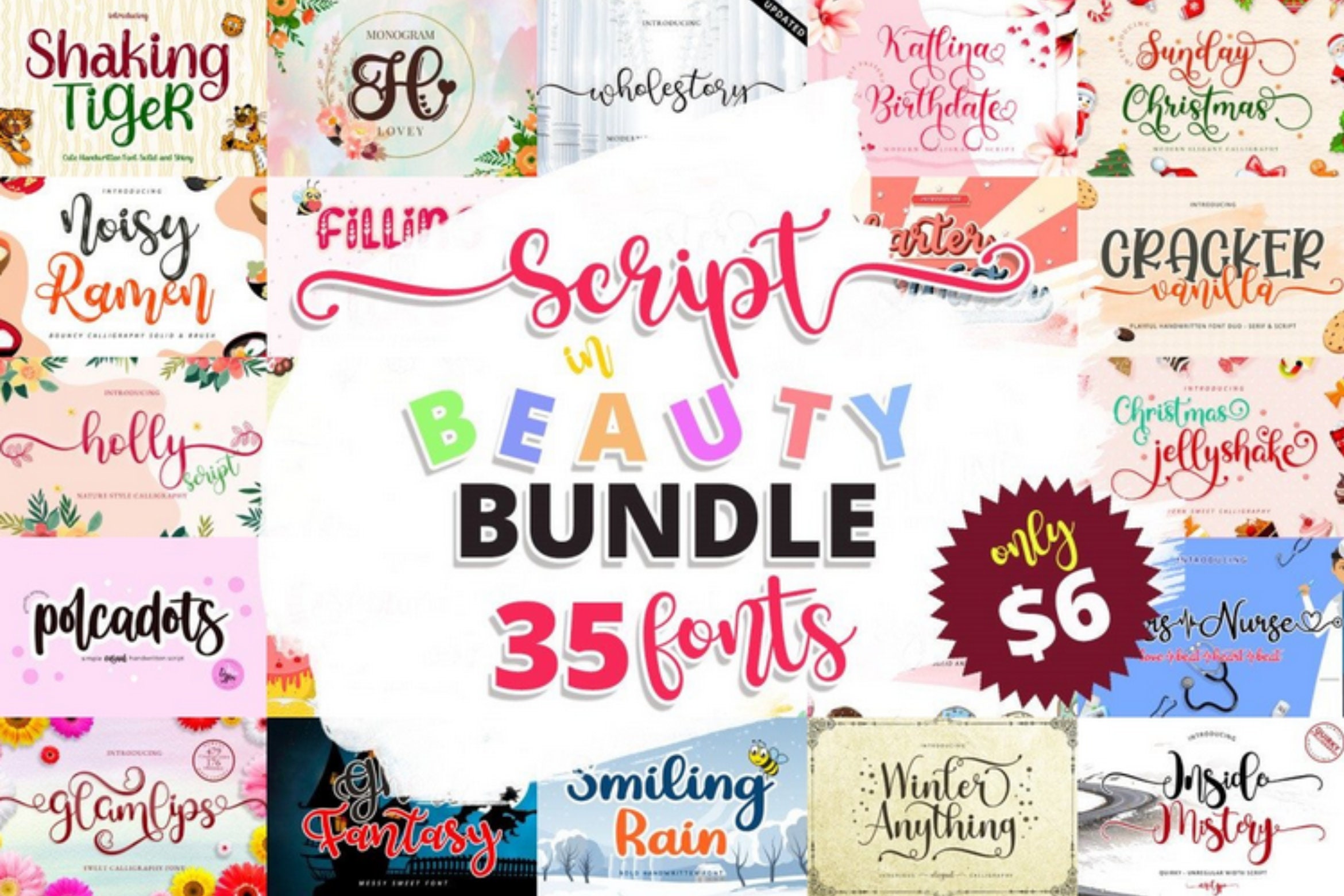 Playful Font Bundle, Cute Font, Craft Font, Handwritten Font, Cricut ...