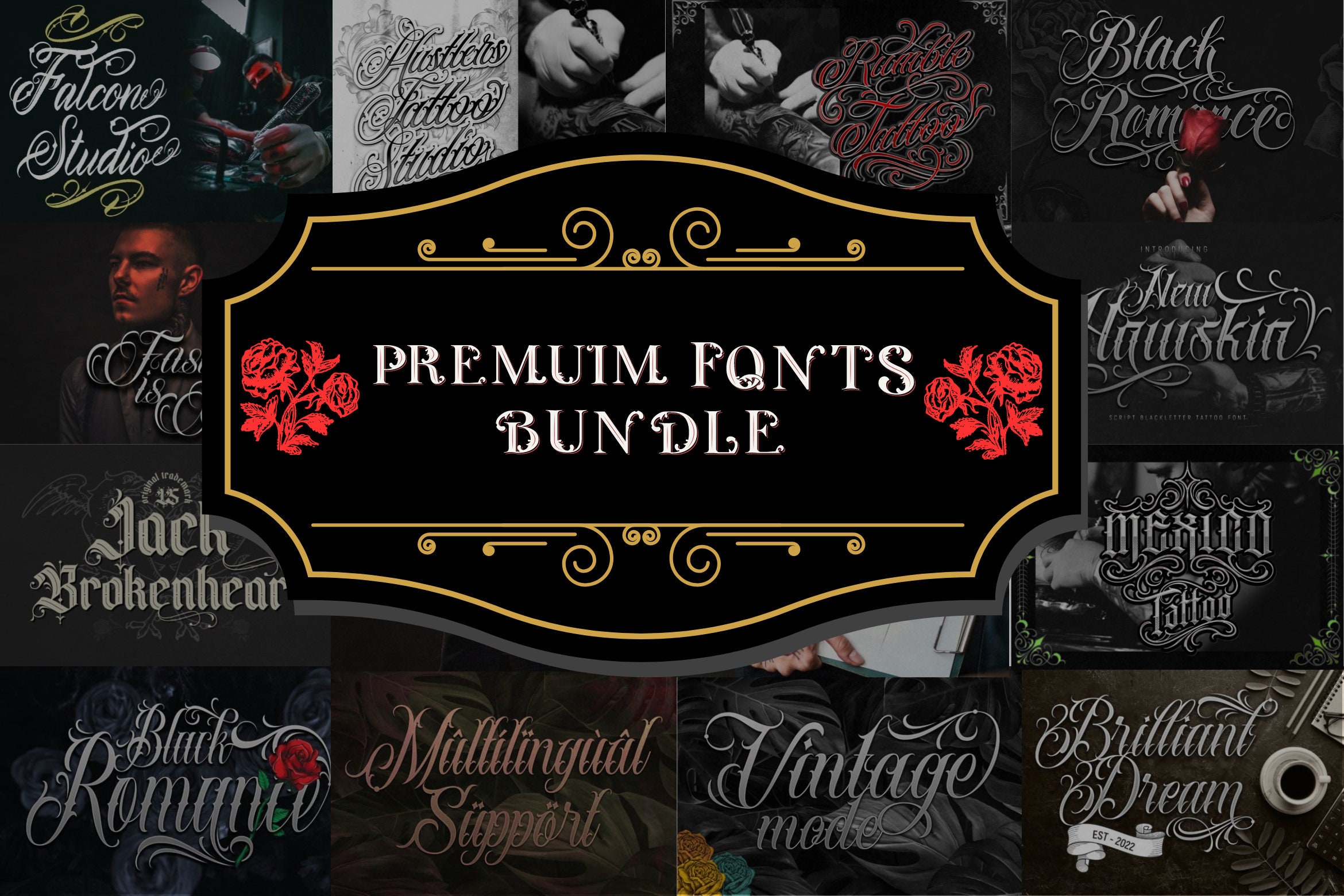 Cursief Schrijven Tatoeages Alfabetten