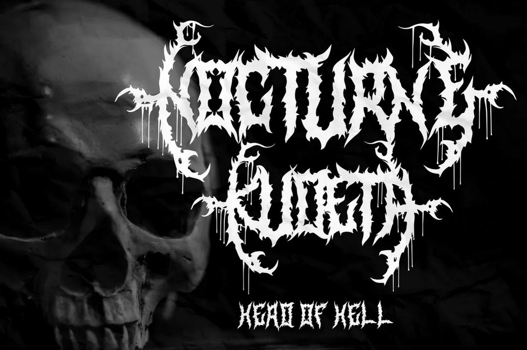 Death Metal Font V4 for Your Dark Designs, Black Metal Font, Death ...