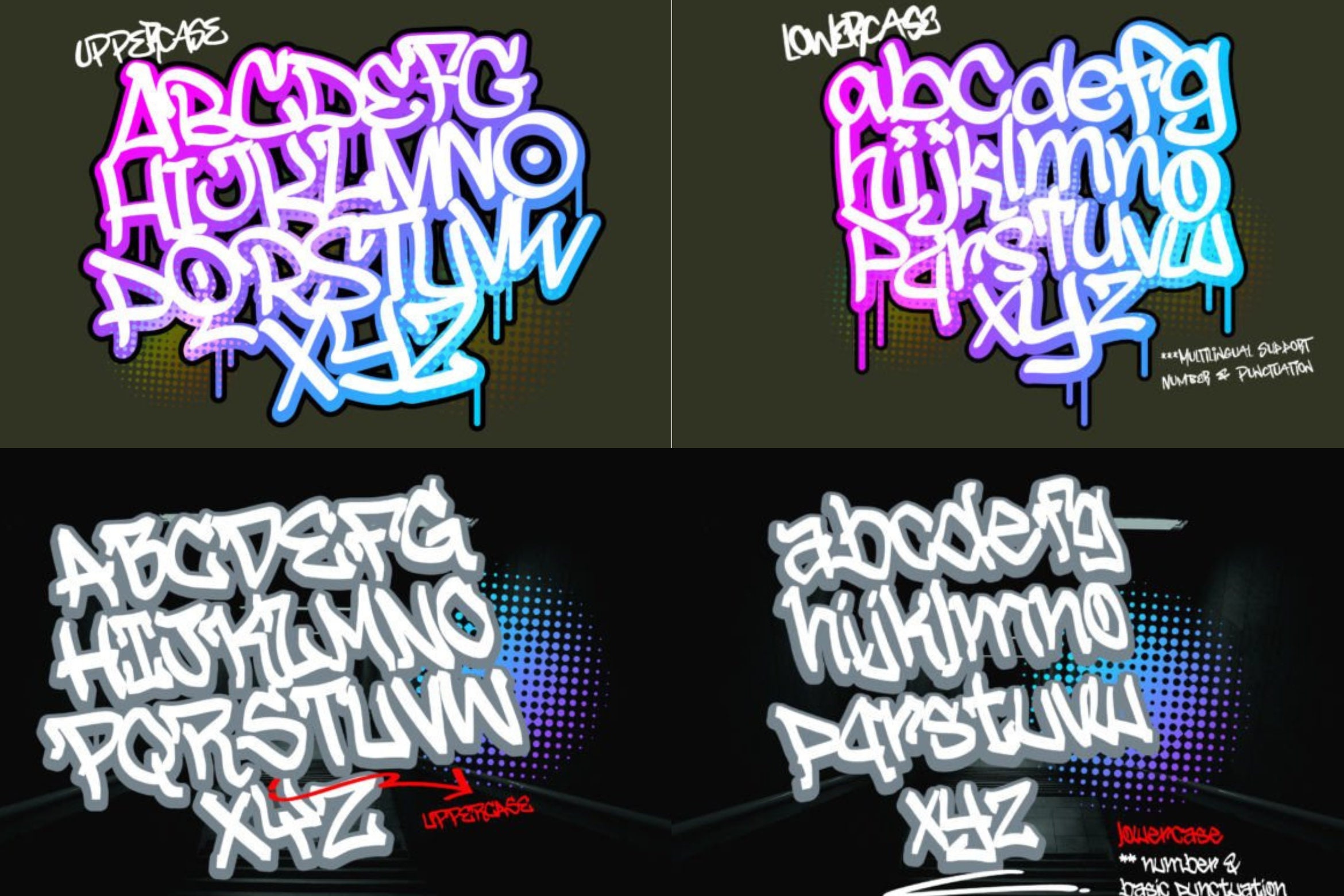 Graffiti Font Vol 2, Urban Font, Street Font, Tagging Font - Etsy