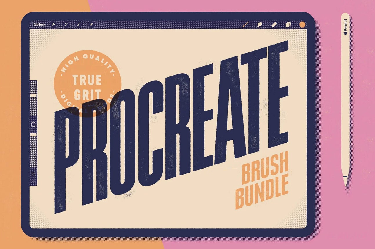 Ultimate Procreate Mega Bundle: 800 Procreate Brushes & Digital Paper Textures 40 Categories ...