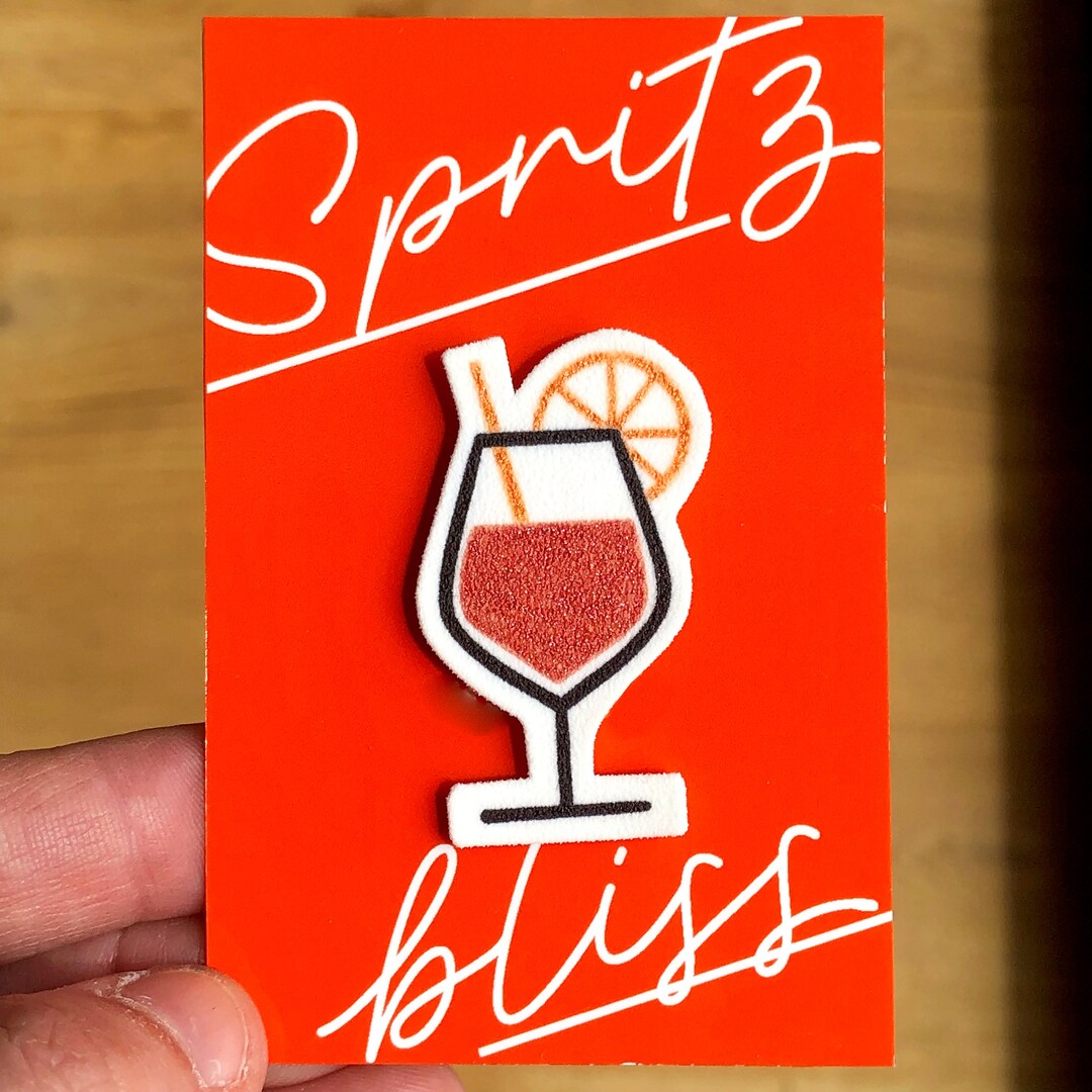 Italian Spritz Cocktail Pin - Fun Gift for Your Bestie - Drink ...