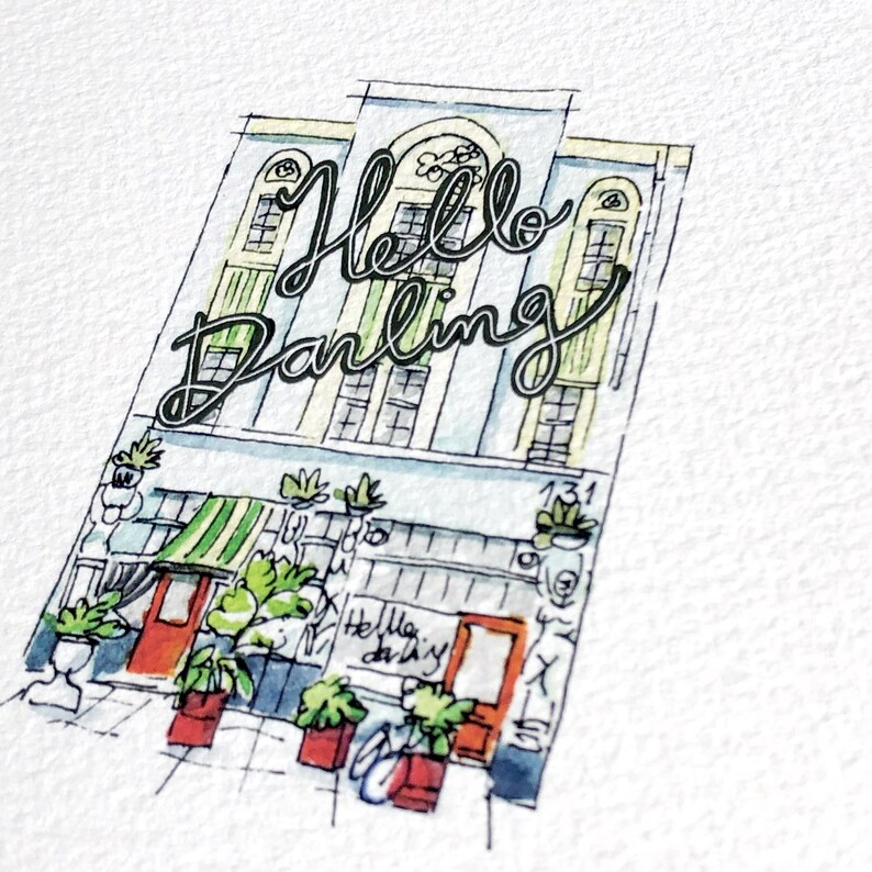 Hello Darling, Bar Restaurant Waterloo London, Art Print Thoughtful ...