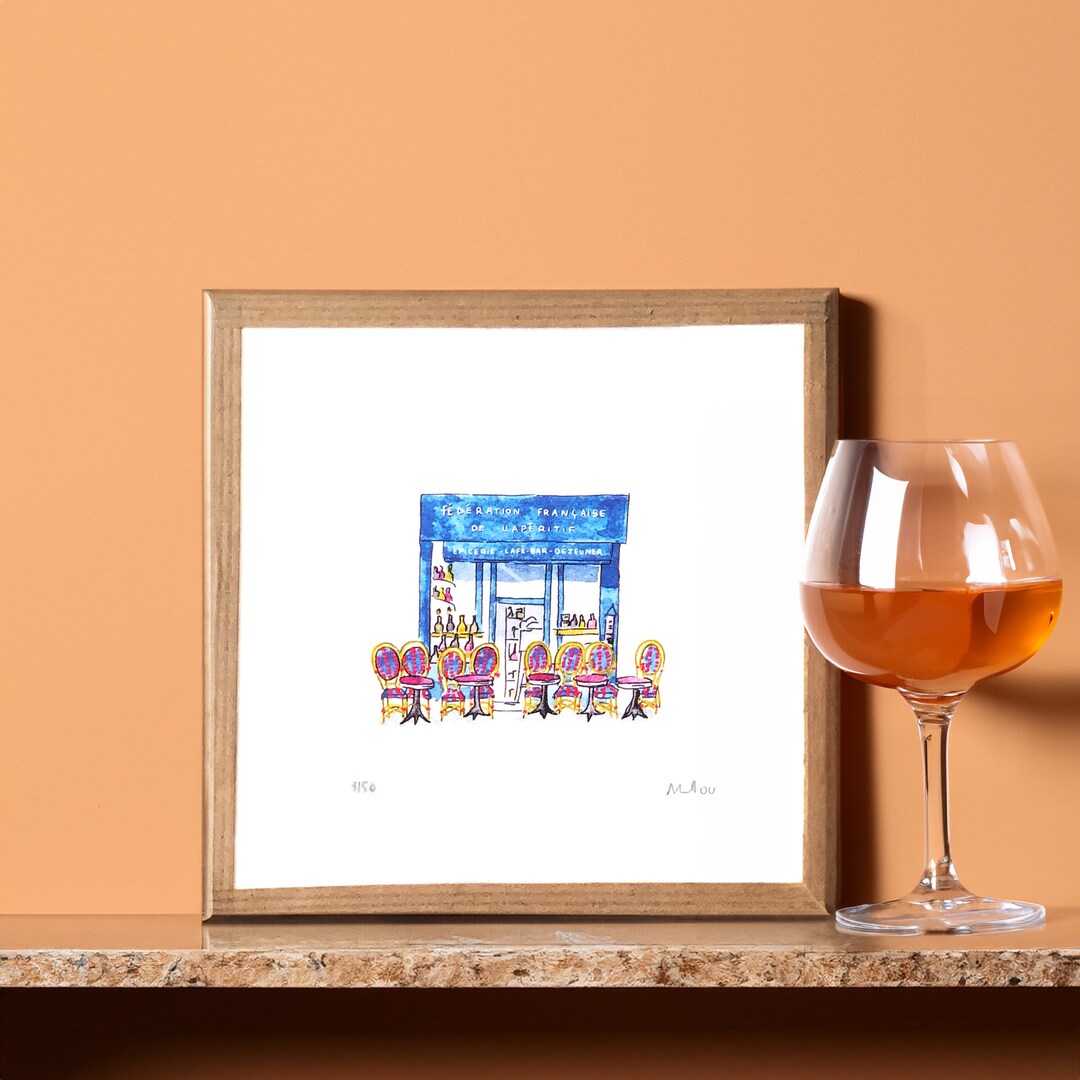 French Aperitif Federation Bar Paris France Limited Series Art Print ...