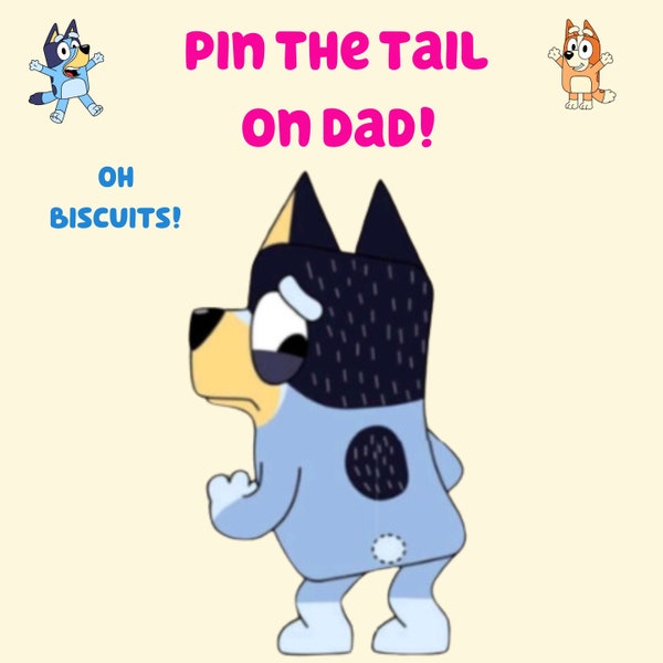 Bluey Pin the Tail - Etsy