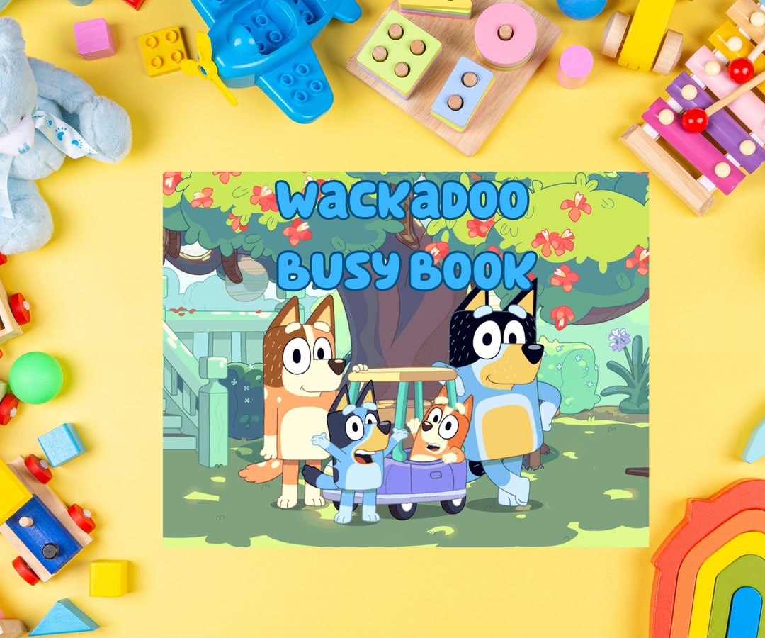 Digital Bluey Themed Busy Book Abc's, Numbers, Colors, Weather ...